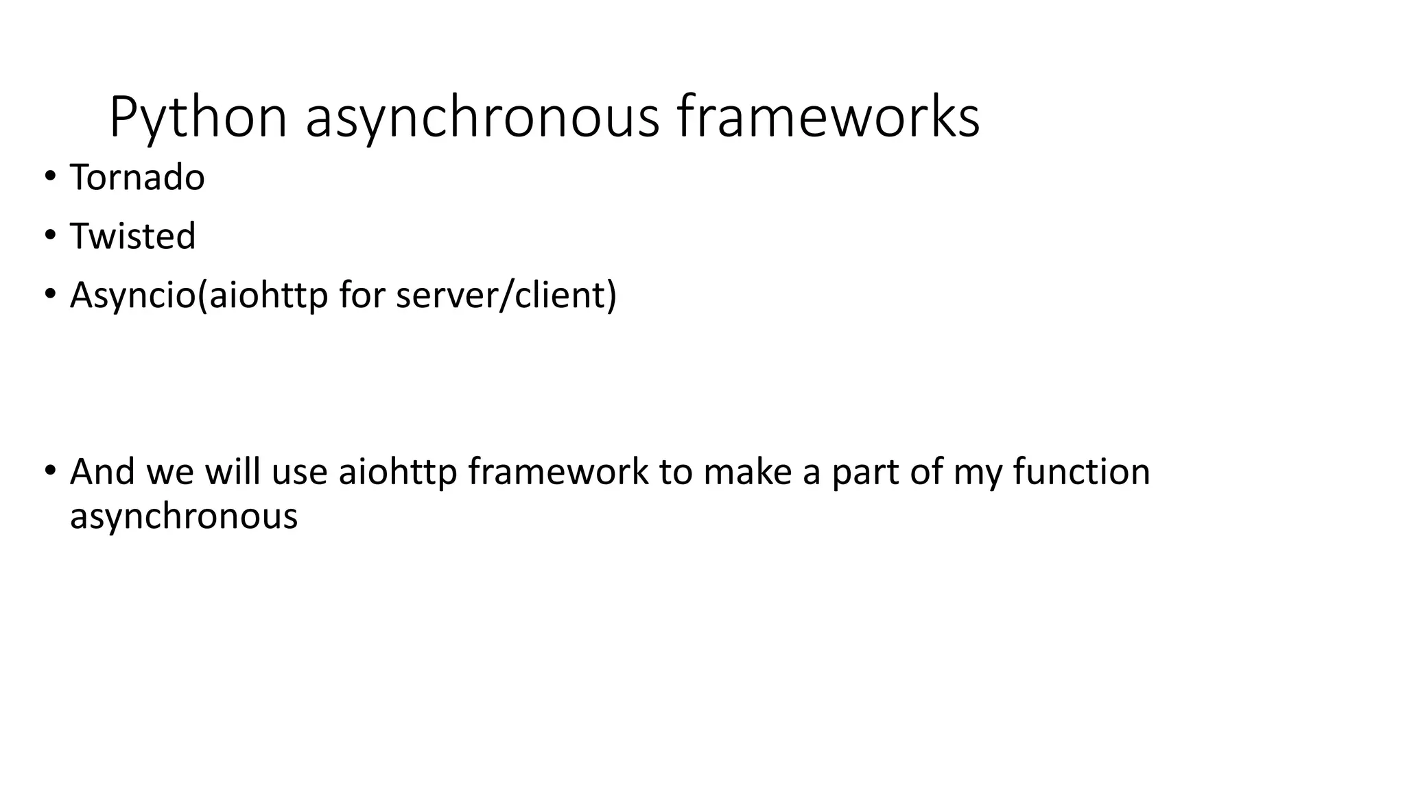 Asynchronous Programming With Django Ppt