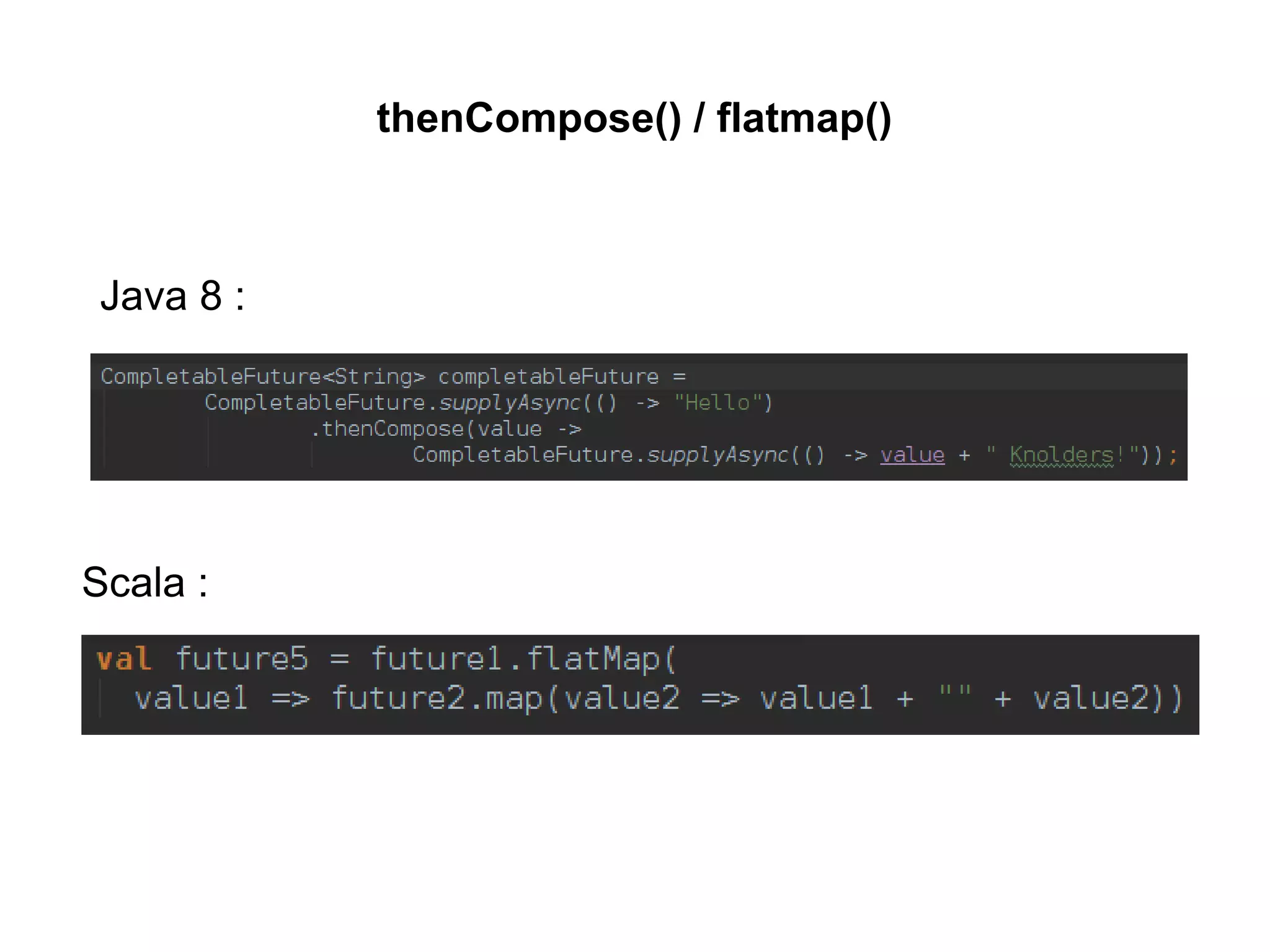 Asynchronous Programming With Functional Java And Comparison With Scala Ppt