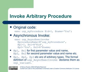 Asynchronous t sql | PPT