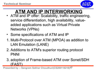 Asynchronous transfer mode (atm) | PPT