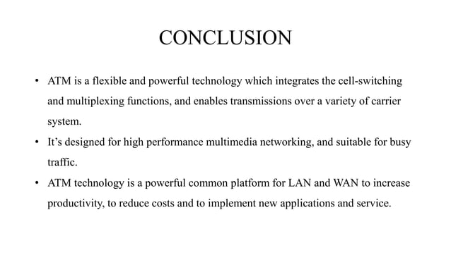 Asynchronous transfer mode (ATM) | PPTX | Computer Networking | Computing
