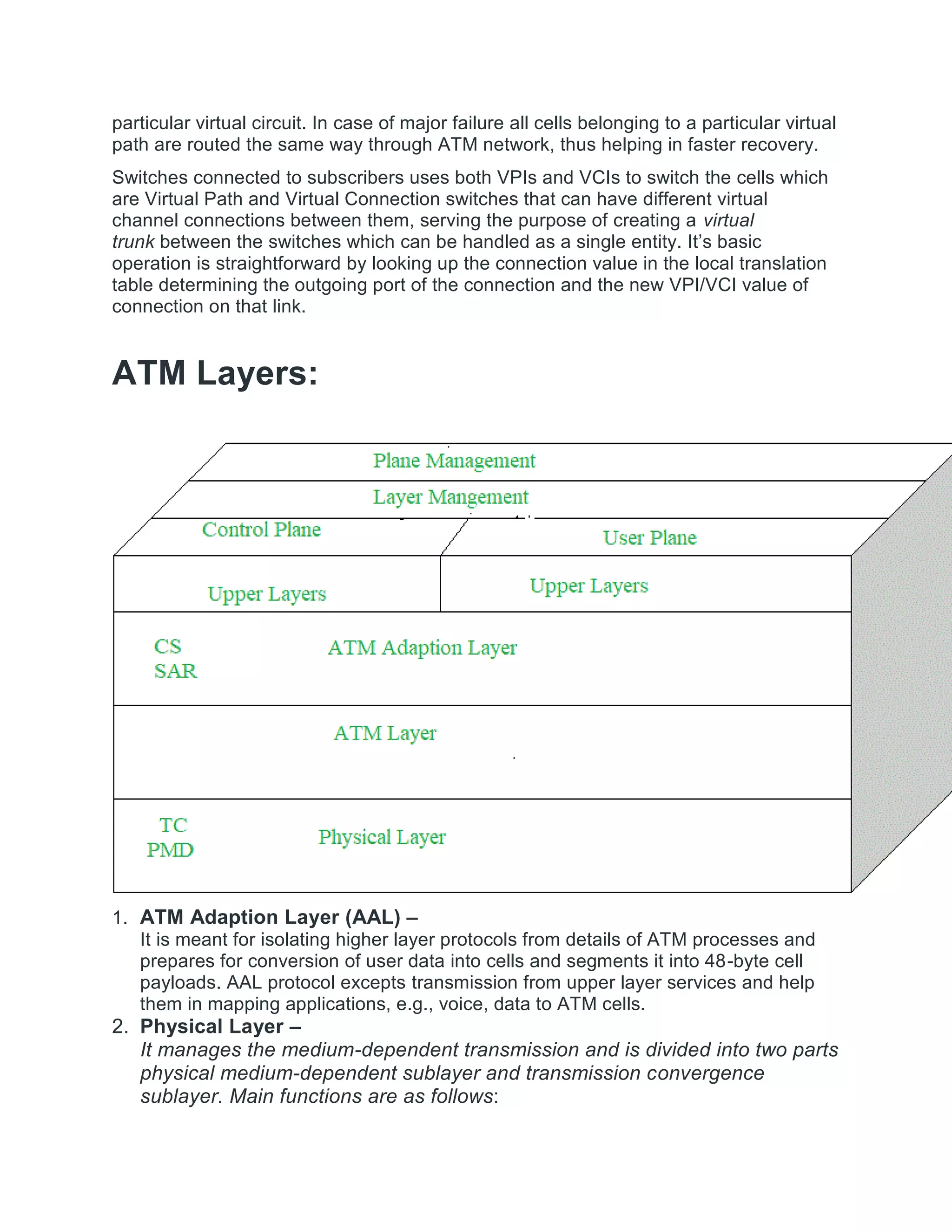Asynchronous transfer mode (atm) | PDF