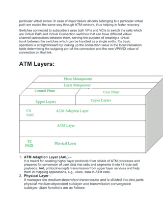 Asynchronous transfer mode (atm) | PDF