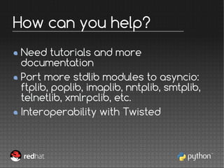 asyncio community, one year later | PDF | Internet | Computing