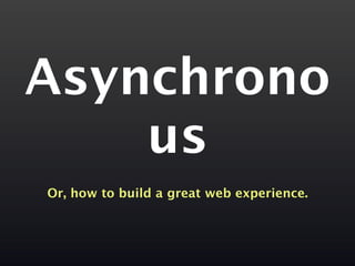 Asynchronous Interfaces | PPT