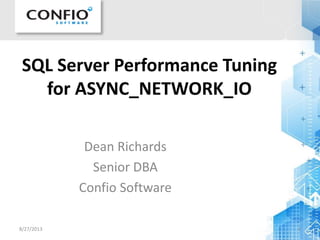 SQL Server ASYNC_NETWORK_IO Wait Type Explained | PDF