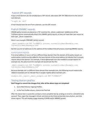 Async os dkim-dmarc-guide | PDF | Email | Internet