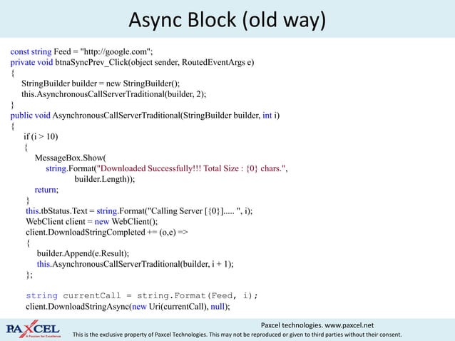 Async pattern | PPT