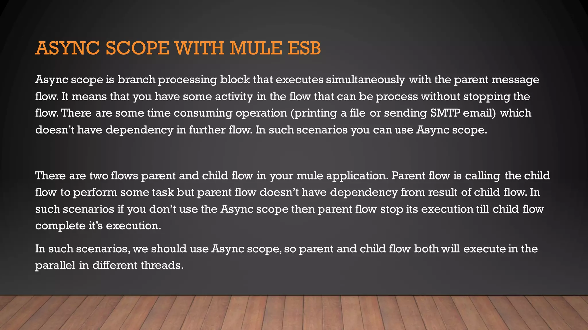 Async Scope With Mule ESB | PPT