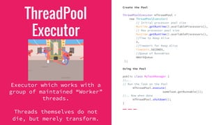 Async task, threads, pools, and executors oh my! | PPT