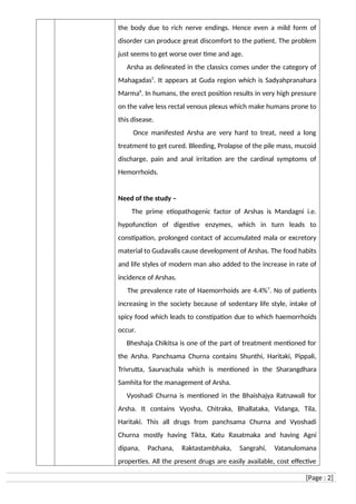 Comparative clinical study of modern and ayurvedic drug in pile | DOC