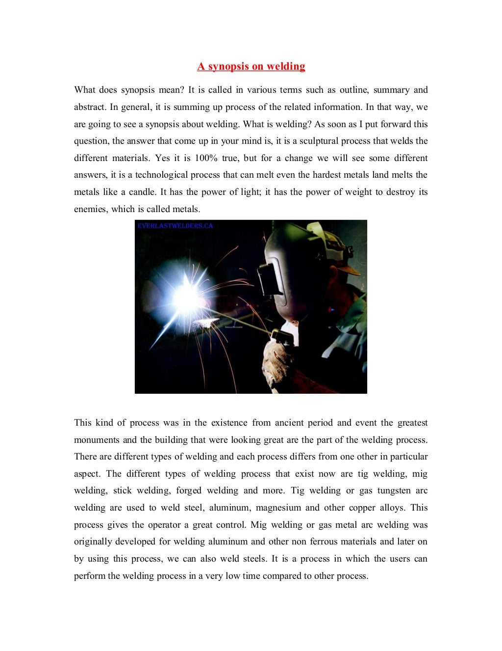 a-synopsis-on-welding