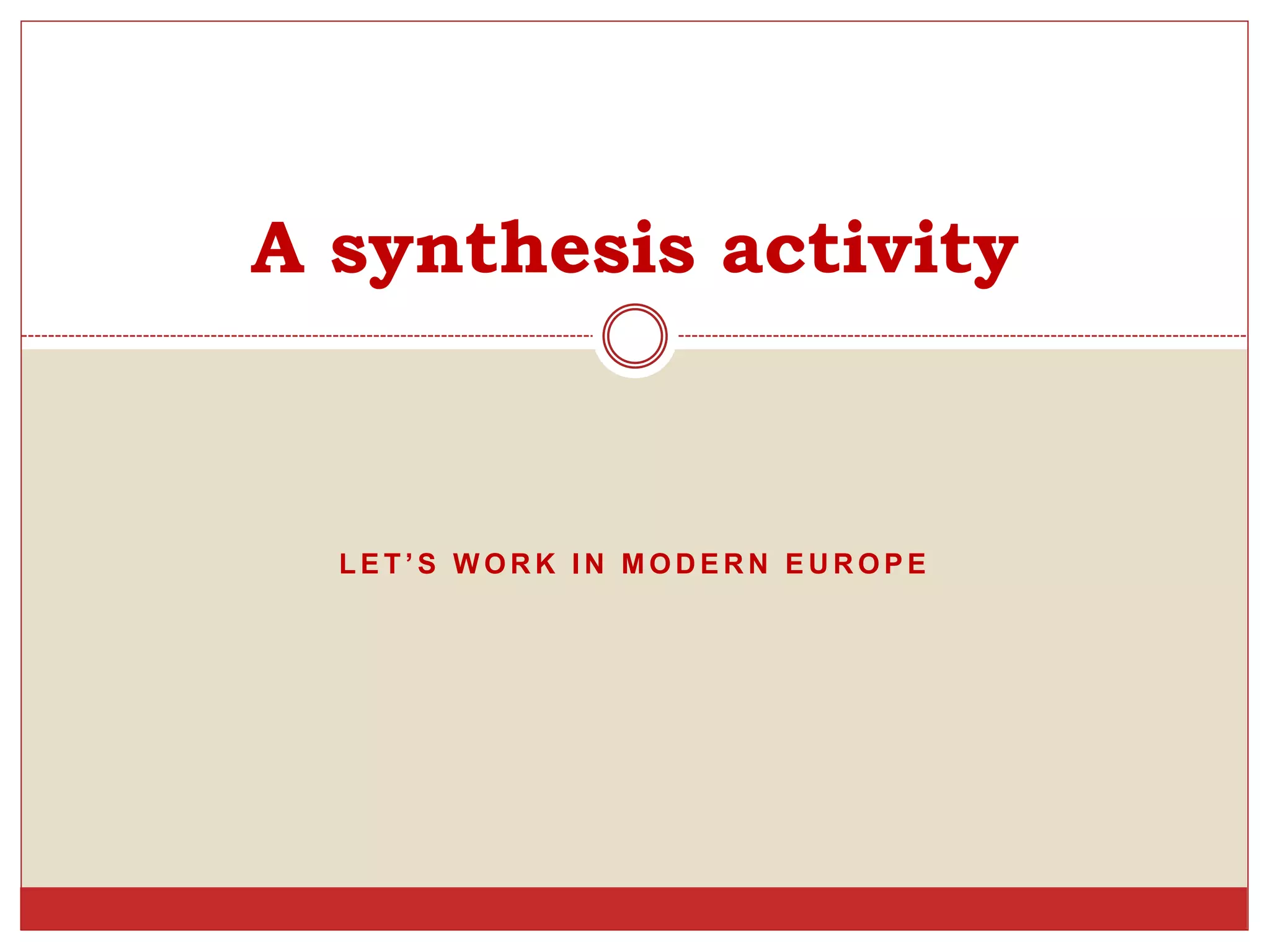 A synthesis activity | PPTX