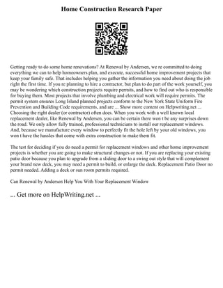 A Synthesis Apa Paper Example - How To Write A | PDF