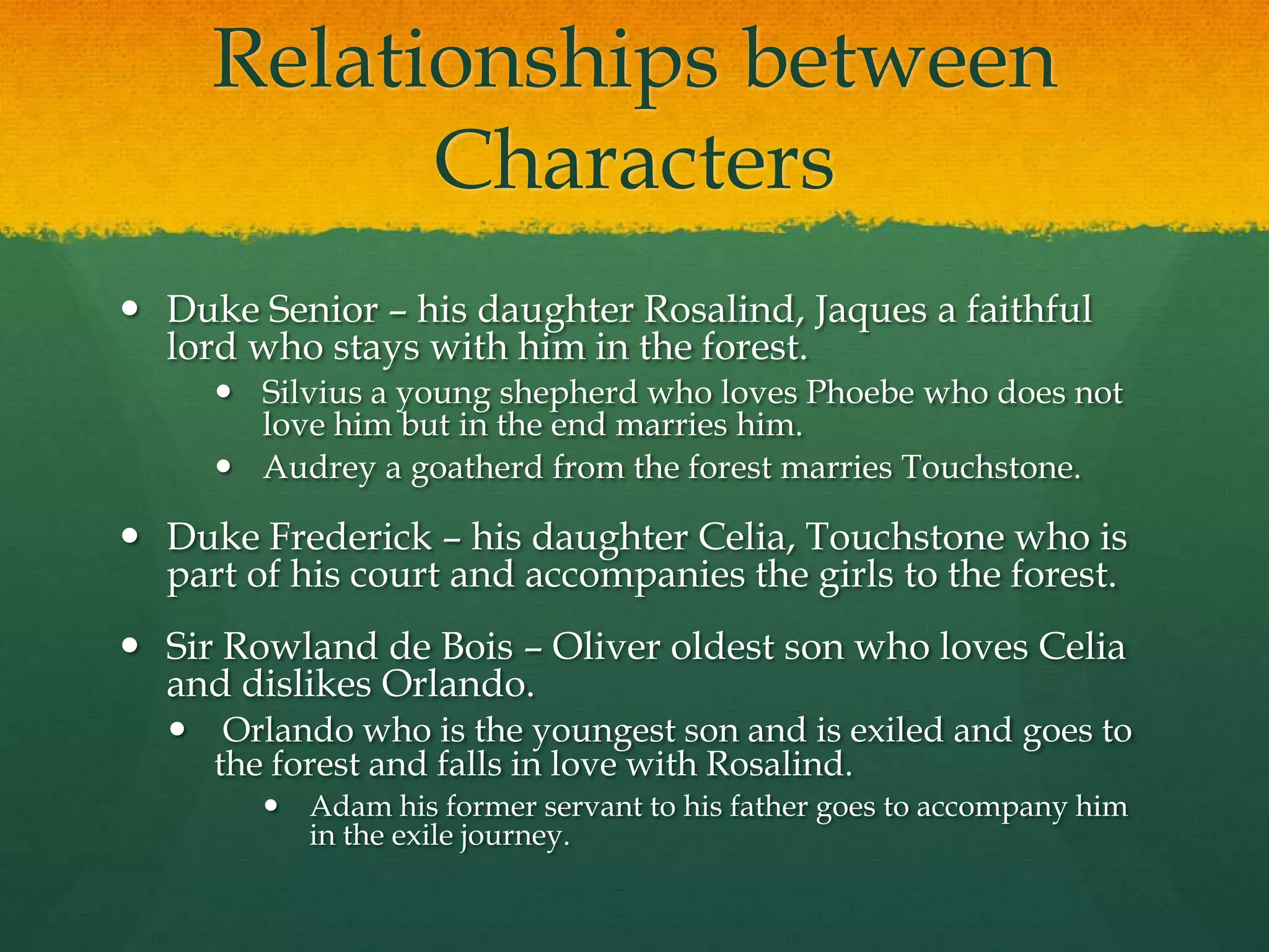 As You Like It - Costume Design | PPTX