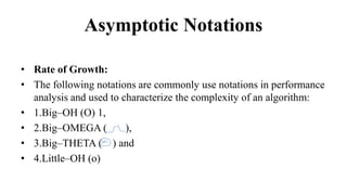 Asymptotic notations(Big O, Omega, Theta ) | PPTX
