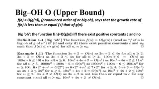 Asymptotic notations(Big O, Omega, Theta ) | PPTX