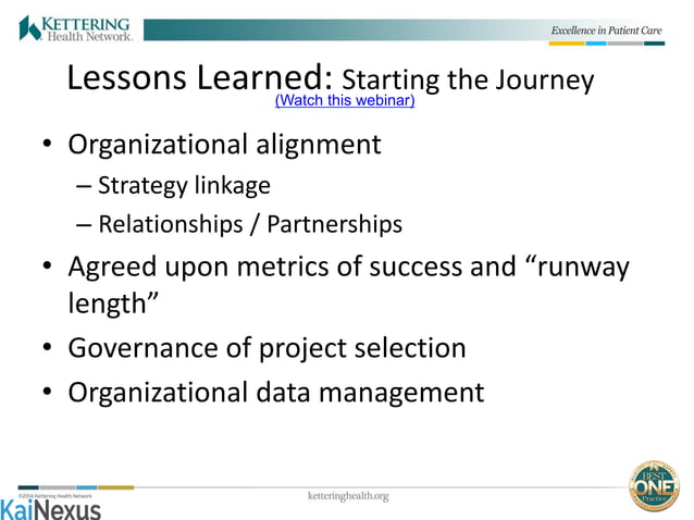 A System-Wide Approach to Driving Process Improvement | PPT