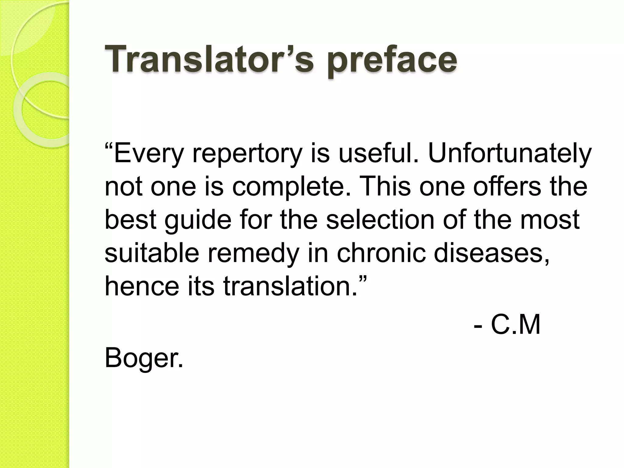 A systematic alphabetic repertory of homoeopathic remedies | PPTX