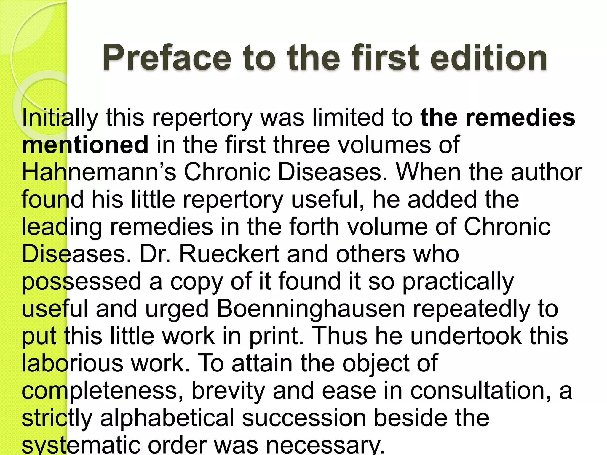 A systematic alphabetic repertory of homoeopathic remedies | PPTX