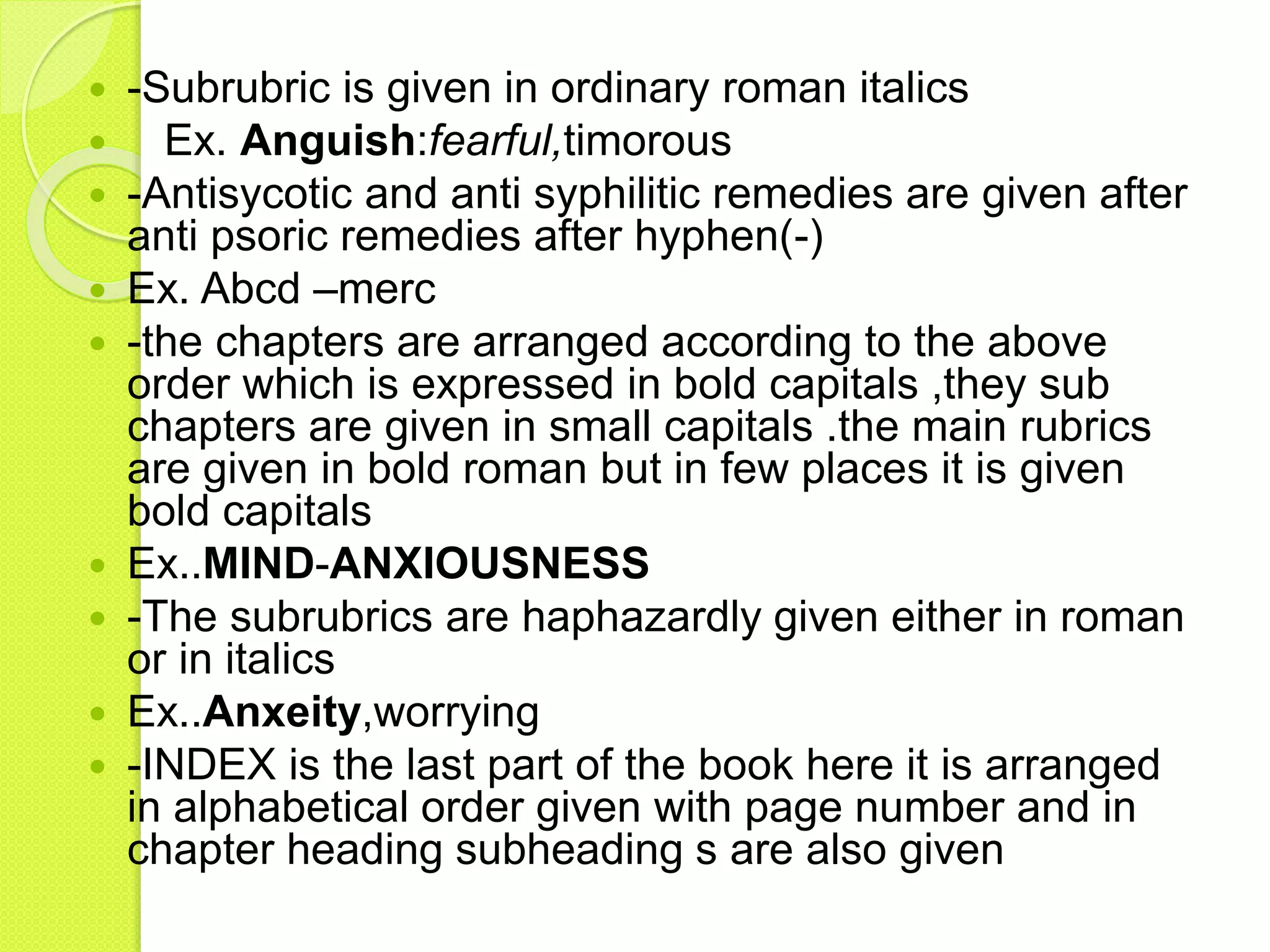 A systematic alphabetic repertory of homoeopathic remedies | PPTX