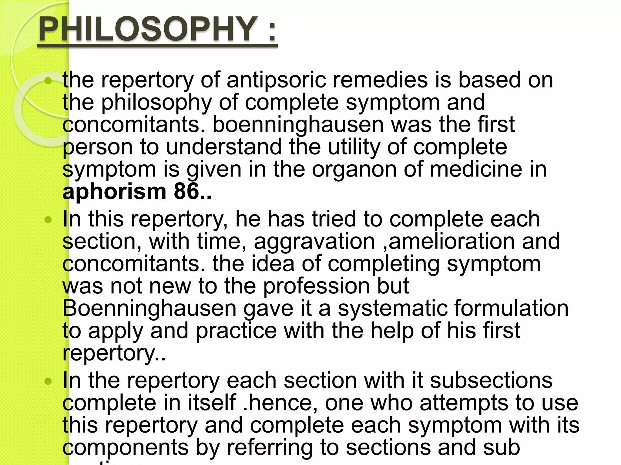A systematic alphabetic repertory of homoeopathic remedies | PPTX