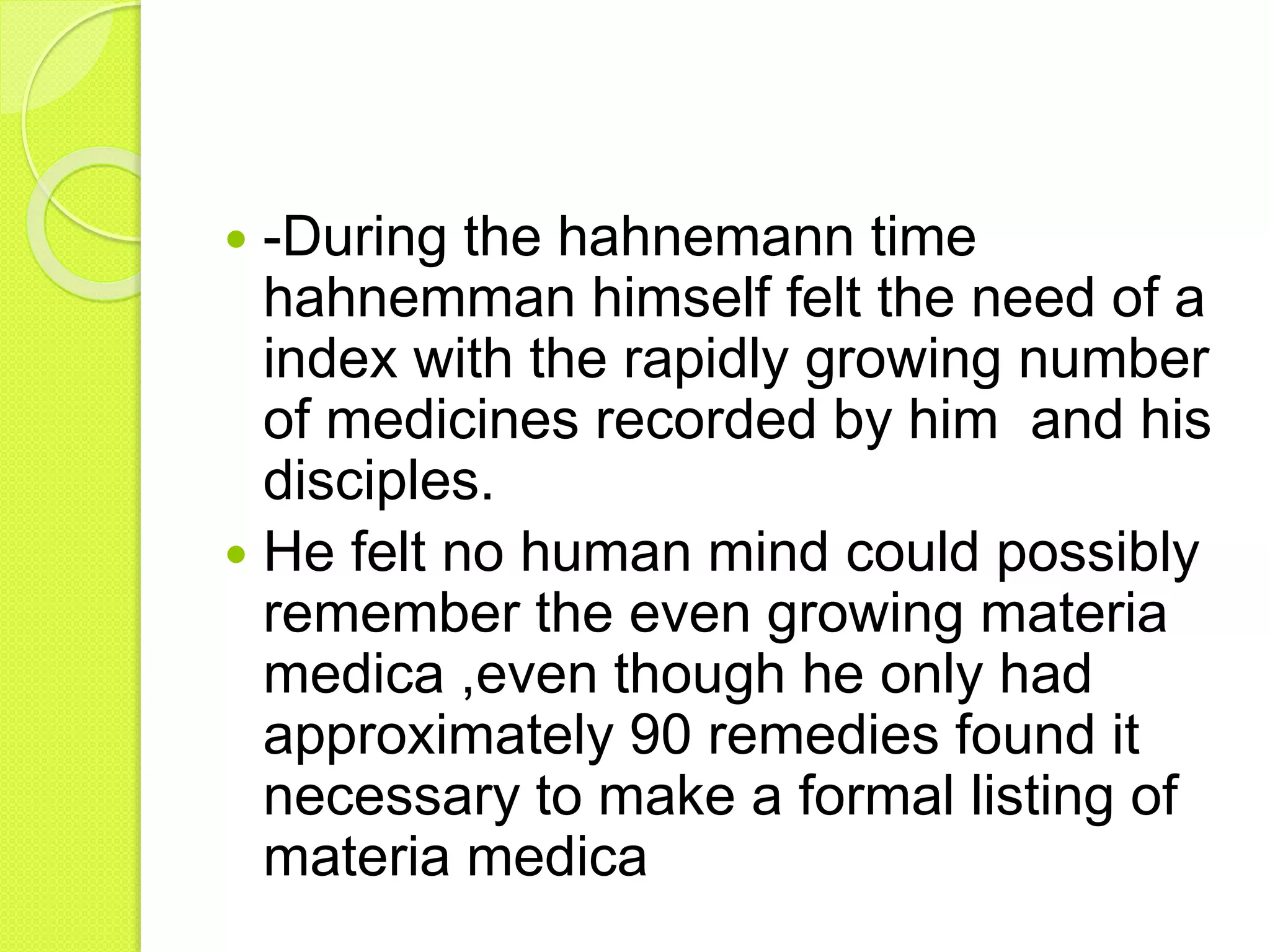 A systematic alphabetic repertory of homoeopathic remedies | PPTX