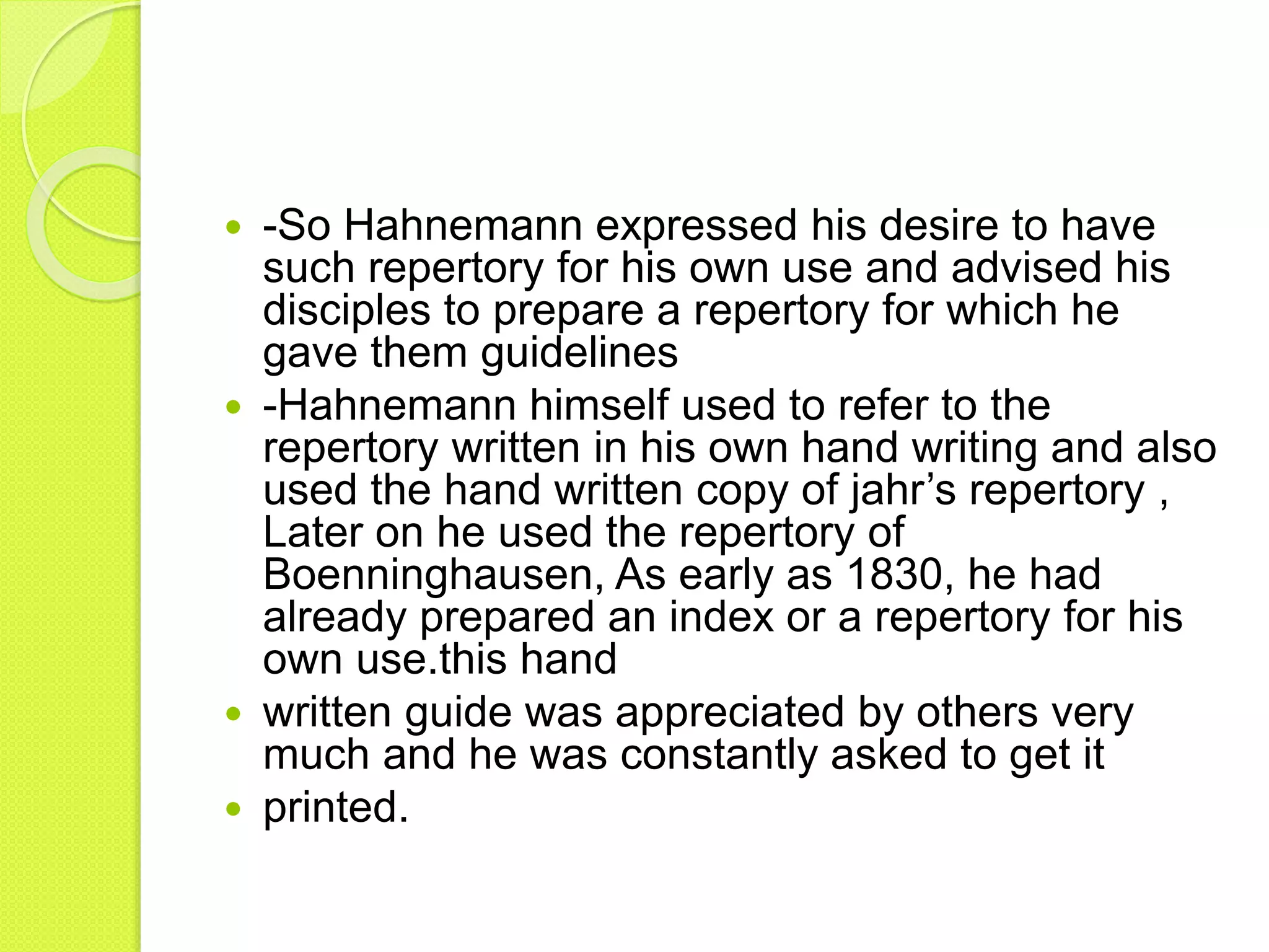 A systematic alphabetic repertory of homoeopathic remedies | PPTX