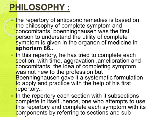 A systematic alphabetic repertory of homoeopathic remedies | PPTX ...