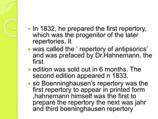 A systematic alphabetic repertory of homoeopathic remedies | PPTX