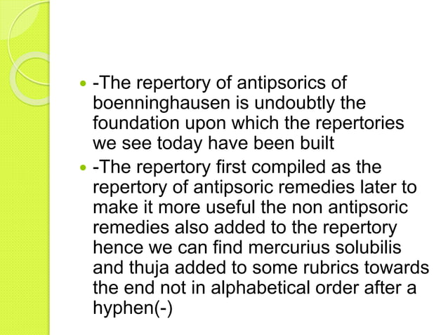 A systematic alphabetic repertory of homoeopathic remedies | PPTX ...