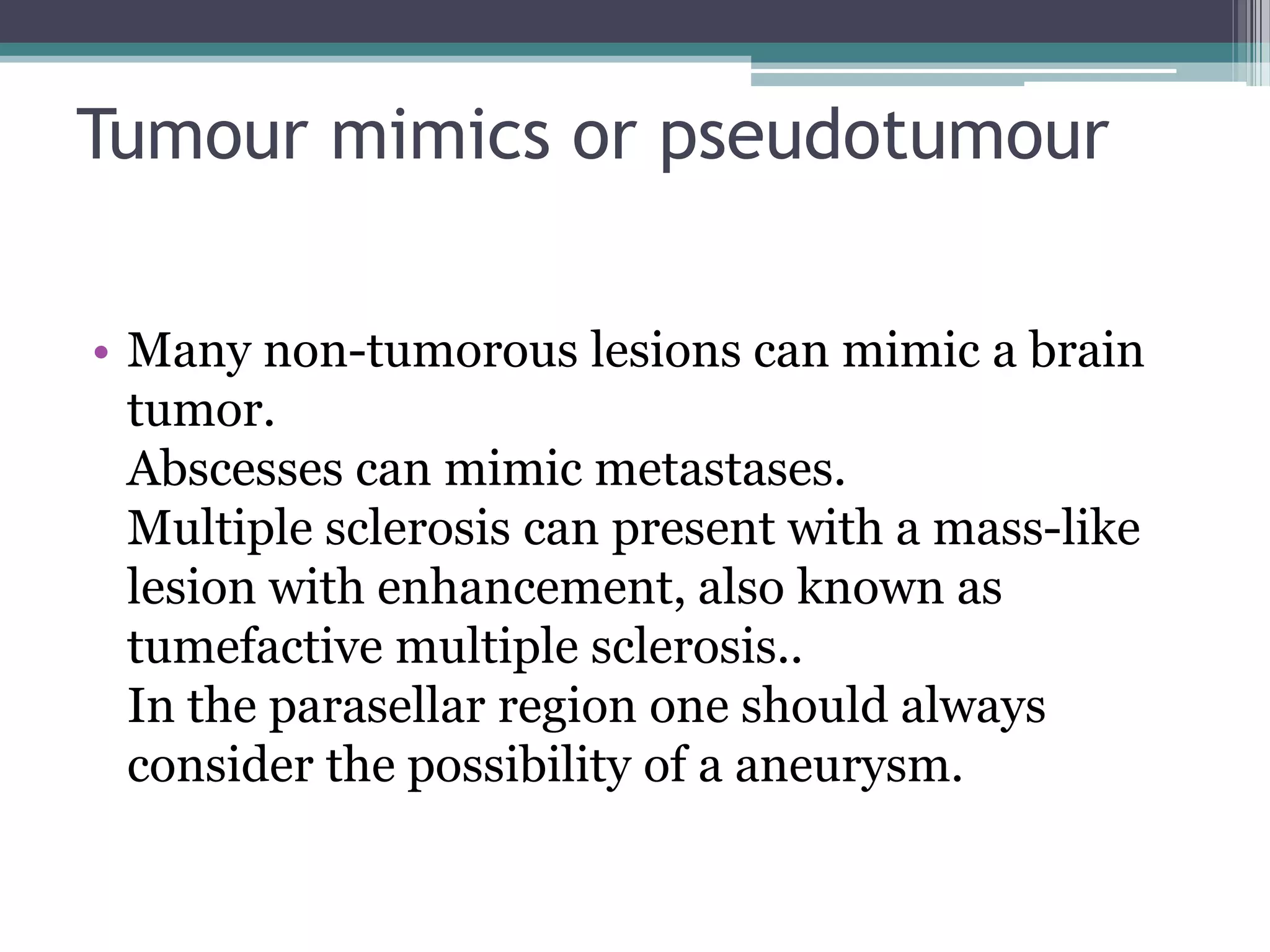 A systematic approach to possible case of brain | PPT