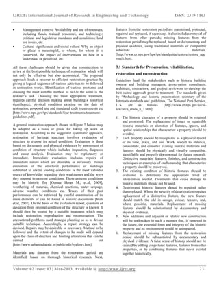 A systematic approach towards restoration of heritage buildings a case ...