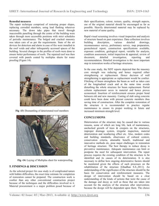 A systematic approach towards restoration of heritage buildings a case ...