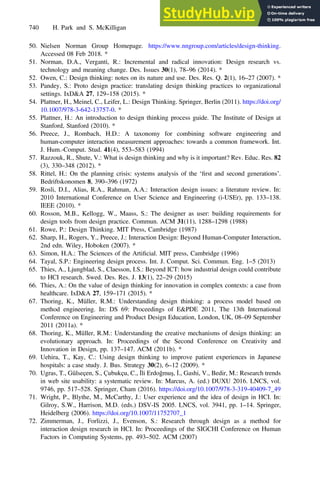 A Systematic Literature Review For Human-Computer Interaction And Design Thinking Process ...