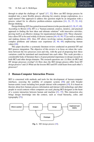 A Systematic Literature Review For Human-Computer Interaction And Design Thinking Process ...