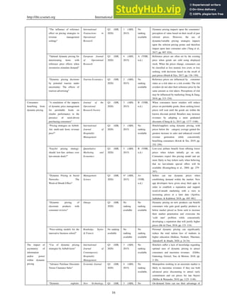 A Systematic Literature Review Of Dynamic Pricing Strategies | PDF