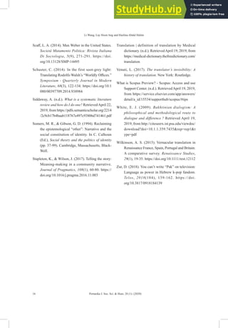 A Systematic Literature Review Of Narrative Analysis In Recent Translation Studies | PDF