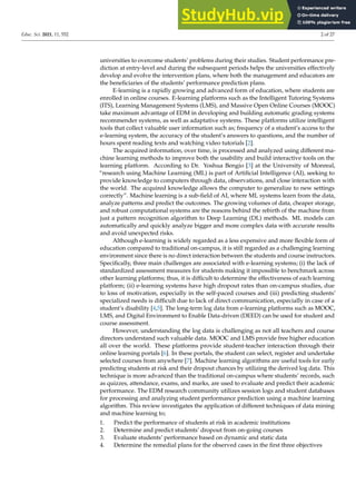 A Systematic Literature Review Of Student Performance Prediction Using Machine Learning ...