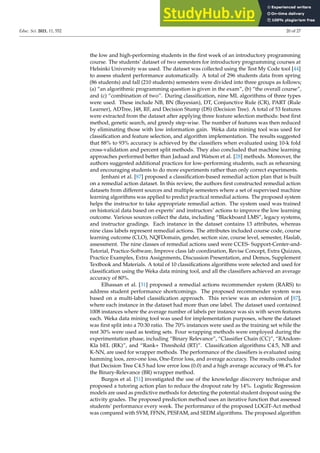 A Systematic Literature Review Of Student Performance Prediction Using Machine Learning ...