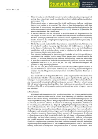 A Systematic Literature Review Of Student Performance Prediction Using Machine Learning ...
