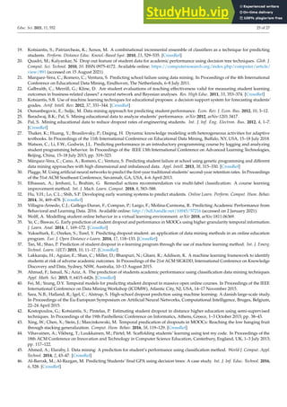 A Systematic Literature Review Of Student Performance Prediction Using ...