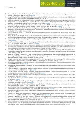 A Systematic Literature Review Of Student Performance Prediction Using Machine Learning ...