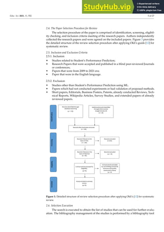 A Systematic Literature Review Of Student Performance Prediction Using Machine Learning ...