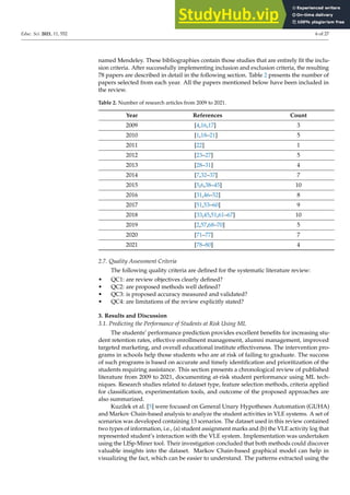 A Systematic Literature Review Of Student Performance Prediction Using Machine Learning ...