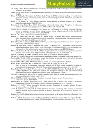 A SYSTEMATIC LITERATURE REVIEW ON ADVERTISING FROM NON-WESTERN PERSPECTIVE | PDF | Advertising ...