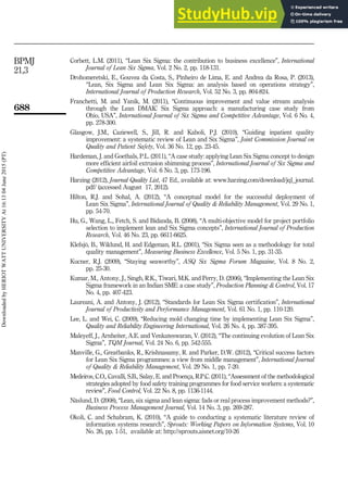 A Systematic Literature Review On Lean Six Sigma For Manufacturing ...