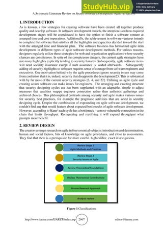 A SYSTEMATIC LITERATURE REVIEW ON SECURE SOFTWARE DEVELOPMENT AGILE PERSPECTIVE.pdfA SYSTEMATIC ...