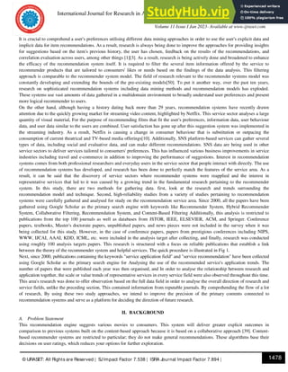 A Systematic Literature Survey On Recommendation System | PDF | Operating Systems | Computer ...