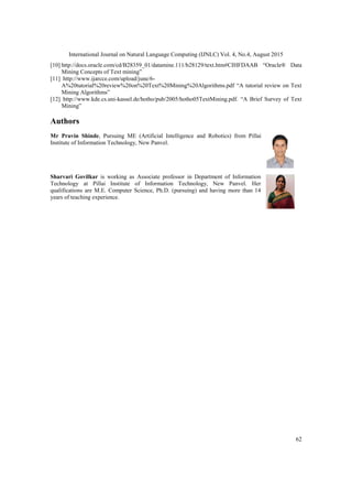 A systematic study of text mining techniques | PDF